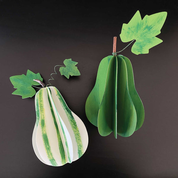 3D Pumpkin & Squash Paper Craft - CakewalkDIY.com – Mozaic Studio