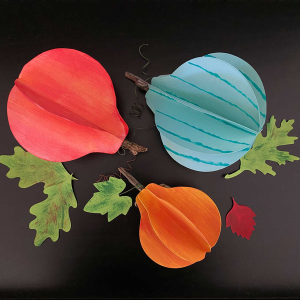 3D Pumpkin & Squash Paper Craft - CakewalkDIY.com – Mozaic Studio